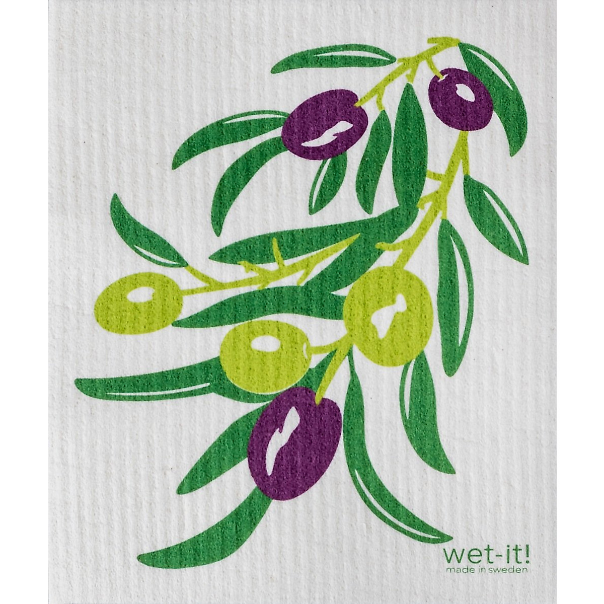 Wet-It! Swedish Treasures Dishcloth (Olive Branch)