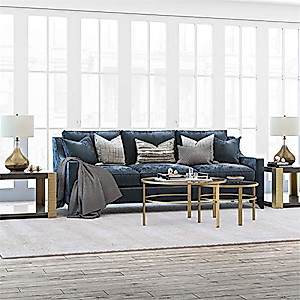Henn&Hart Round Nested Coffee Table in Brass, Coffee Table coffee tables for living room, studio apartment essentials