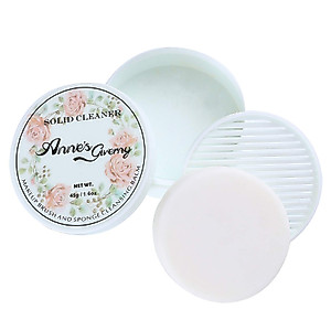 Anne's Giverny Makeup Brush Solid Cleaner Soap Sponge Blender Cleanser Blending Cleaning Balm Cleaner for Make up Brushes