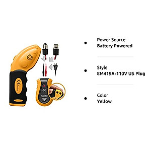 allsun AC 100-120V Circuit Breaker Finder,Miniature Circuit Detector,Non-Contact Voltage Sensor LED Auto-Sensing Receiver Transmitter,Locate AC Circuits/Fuses Socket Plugs
