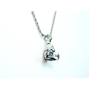 ChubbyChicoCharms Book Lover gnome 3D charm 20" Chain Necklace With Focal Charm Made In USA from Genuine American Pewter! For Women, Girls, Teen