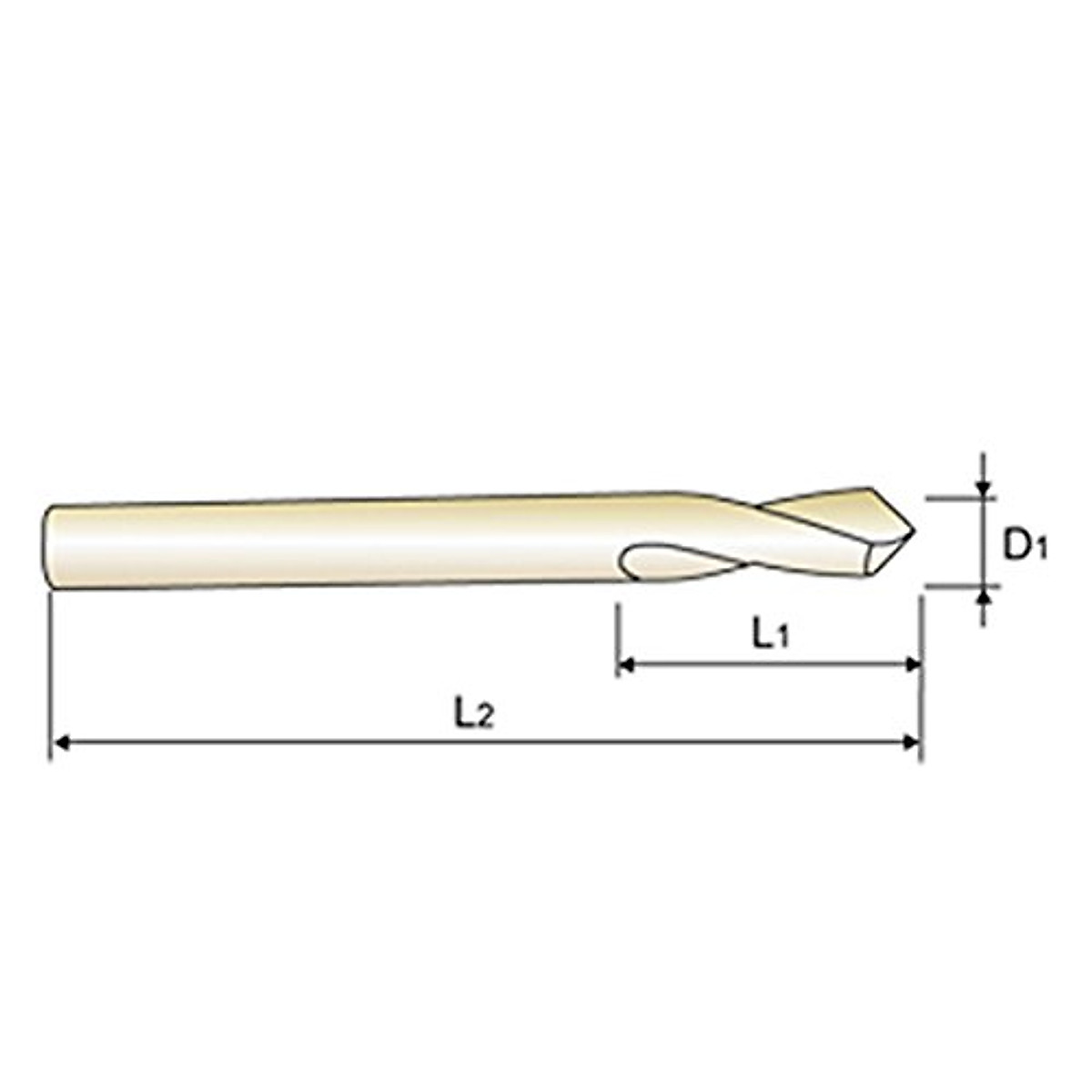 YG1 NC Spotting Drill 8% Cobalt HSS 1/8" 90 & 120 Degree 2 Pc Set CNC Machine