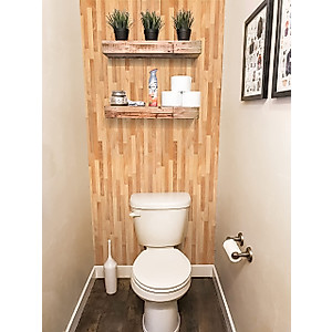 Jeweluck Wood Contact Paper Peel and Stick Wallpaper 17.7inch × 118.1inch Faux Wood Peel and Stick Countertops Self Adhesive Contact Paper Waterproof Wood Wall Paper Decorative for Cabinets Vinyl