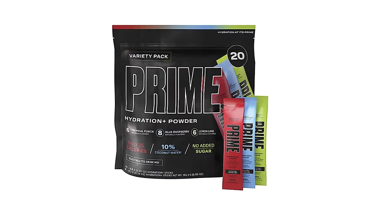 Prime Hydration+ Electrolyte Powder Sticks 20 Pack | Stay Hydrated