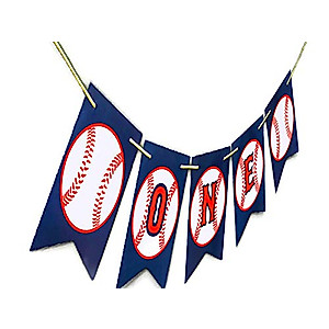 Baseball One High Chair Banner Baseball One Banner 1st Birthday Sports Banner Baseball Theme Party Baseball Baby shower Banner One High chair Birthday Party Decors