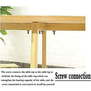 Office Business Hotel Lobby Dining Table Set, Negotiation Table and Chair Combination Reception Desk Meeting Simple Small Round Table Wooden Table 1 Table and 4 Chairs