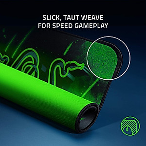 Razer Goliathus Speed (Small) Gaming Mousepad: Smooth Gaming Mat - Anti-Slip Rubber Base - Portable Cloth Design - Anti-Fraying Stitched Frame - Stealth