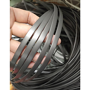 Queenbox 7x1.2mm 196 ft Flat Plastic Rattan, Round Synthetic Wicker Replacement Material for Basket Chair Sofa Table Furniture, 28