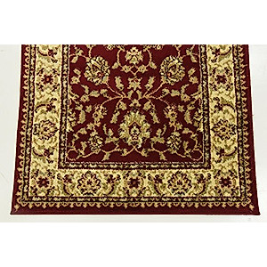 Unique Loom Voyage Collection Traditional Oriental Classic Intricate Design Area Rug (2' 7 x 10' 0 Runner, Red/Gold)