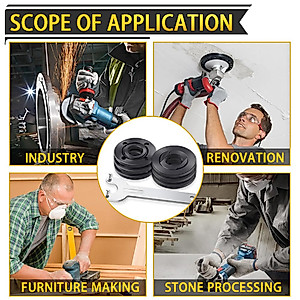 7PCS Angle Grinder Nut Angle Grinder Flange Wrench, Premium Flange Metal Lock Nut Compatible with Milwaukee Metabo Dewalt Bosch Ryobi Black Decker 4.5" 5" 5/8-11 Replacement Part