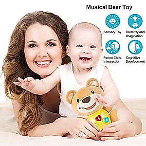 LITTLESMET Baby Plush Bear Musical Toys for Baby Boys 0-6 Months Infant Girl Boy Bears Musical Toys for Babies Newborn Baby Gifts 0-3 Months, 3-6 Months, 6-12 Months