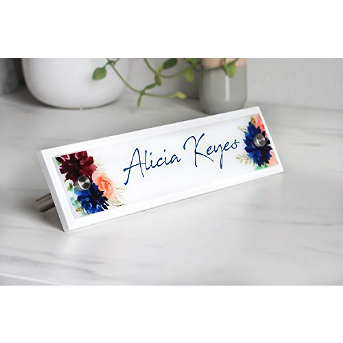 Desk Name Plate Plaque Personalized with your Name and Title 10 x 2.5 in