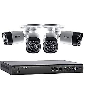 Lorex 4 Camera MPX Wired Home Security Camera System with Flir 4 Channel 1TB DVR and (4) Full HD 1080p Lorex MPX Bullet Camera, 130ft Night Vision, Remote View with Flir Cloud App
