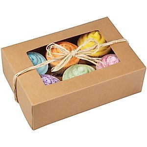 Wilton 2/Pack 6-Cavity Cupcake Box, Kraft
