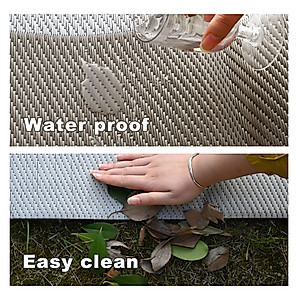 RURALITY Outdoor Rug 9x12 Waterproof for Patio Clearance,Large Plastic Straw Mat for Camping,Porch,RV,Reversible, Light Coffee