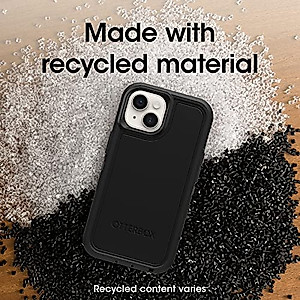 OtterBox iPhone 14 & iPhone 13 Defender Series XT Case - BLACK , Screenless, Rugged , Snaps to MagSafe, Lanyard Attachment