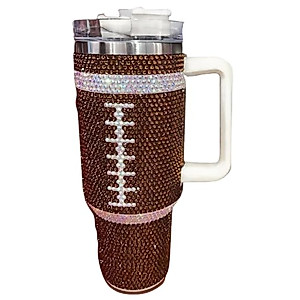 Live Love Gameday® Crystal Football Blinged Out 40 Oz. Tumbler