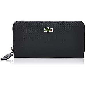 Lacoste women's Women's Vinyl L.12.12 Concept Petit Pique 12 Card Zip Wallet, Without Color, One Size US