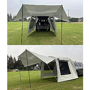 WINTENT Versatile Car Tent SUV Tailgate Attachement Tent Rainfly Screen Room for Camping （15.9 x 7.9 x 6.4ft） (Ranifly)