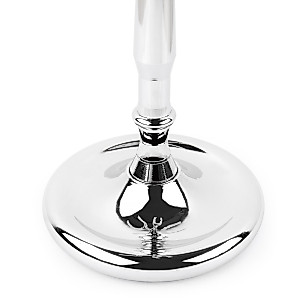 QSHAVE Deluxe 4 Prong Chrome Razor and Brush Stand, Prolong The Life of Your Shaving Brush