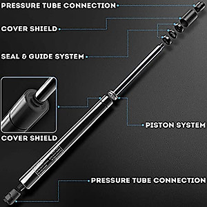 A-Premium Front Hood Lift Supports Shock Struts Compatible with Volvo S60 2011-2017 S60 Sedan Cross Country 2016-2017 V60 2015-2017 Wagon 2-PC Set