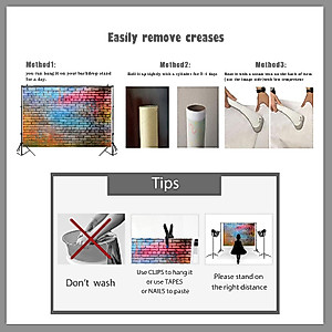 LTLYH 7x5ft Colorful Brick Wall Photo Backdrop Baby Birthday Wedding Party Photography Background Decor Studio Photo Booth A081…