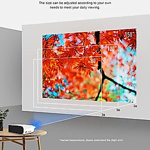 XXXDXDP W32 Mini Projector Full 1080p Android 10 Support 4k Decoding Video Projector Led Beamer Home Theater for Phone Cinema ( Size : Mirror Version )