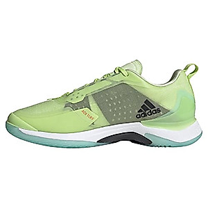 adidas Women's Avacourt Tennis Shoe, Almost Lime/Black/Pulse Lime, 8