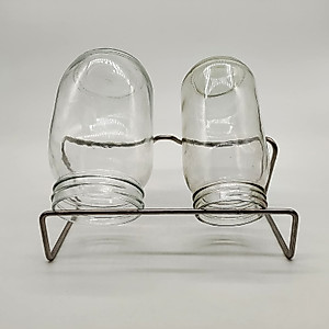 Sprouting Kit.2Pcs Stainless Steel 316 Wide Mouth Mesh Lid,5mm Thickness Durable Canning Jar Holder,Tray for Drip Water,Chalk Stickers and Liquid Pens NO JAR QurHapzy