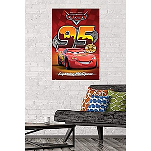 Trends International Disney Pixar Cars - Lightning Wall Poster, 22.375" x 34", Premium Unframed Version