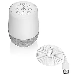 Yogasleep Duet White Noise Sound Machine & Night Light, 30 Natural Sounds, Bluetooth-Wireless Speaker for Travel, Office Privacy, Concentration, Sleep Aid for Adults & Baby, Registry & Nursery Gift