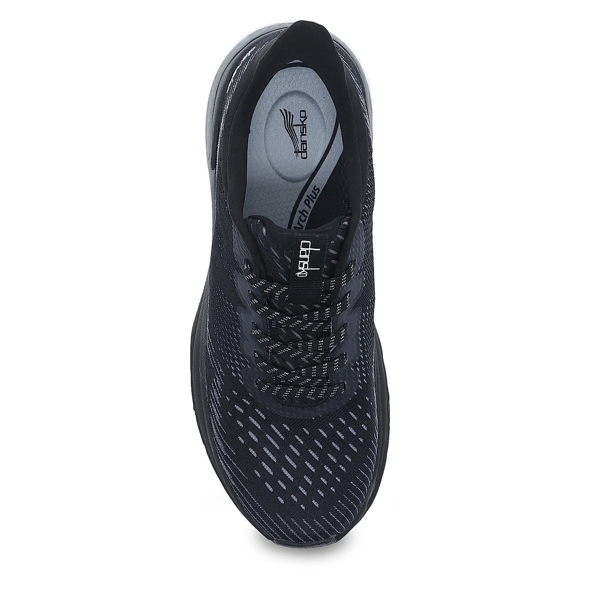 Dansko Peony Women’s Walking Sneakers– Comfortable, Breathable with Arch Support – Stain Resistant with Lightweight Rubber Outsole - Performance Walking Shoe Great for Healthcare Black 9.5-10 M US