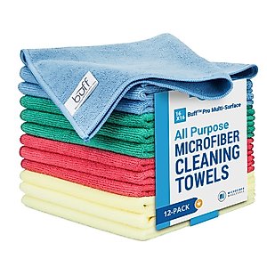 16" x 16" MW Pro Multi Surface Microfiber Towels (Blue, Green, Red, Yellow)
