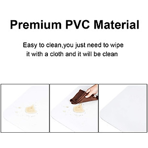 Rectangular PVC Dull Polish Chair Mat Protection Floor Mat 47.24" x 35.43" x 0.08"