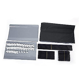 Mekek Black Shoe Rack, Free Standing Shoe Racks 9 Tier - Portable Row Shoe Rack Organizer Tower for Closet with Nonwoven Fabric Cover (Black)