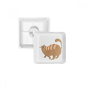 DIYthinker Brown Fat Cat Animal Watercolor Keycap Mechanical Keyboard PBT Gaming Upgrade Kit