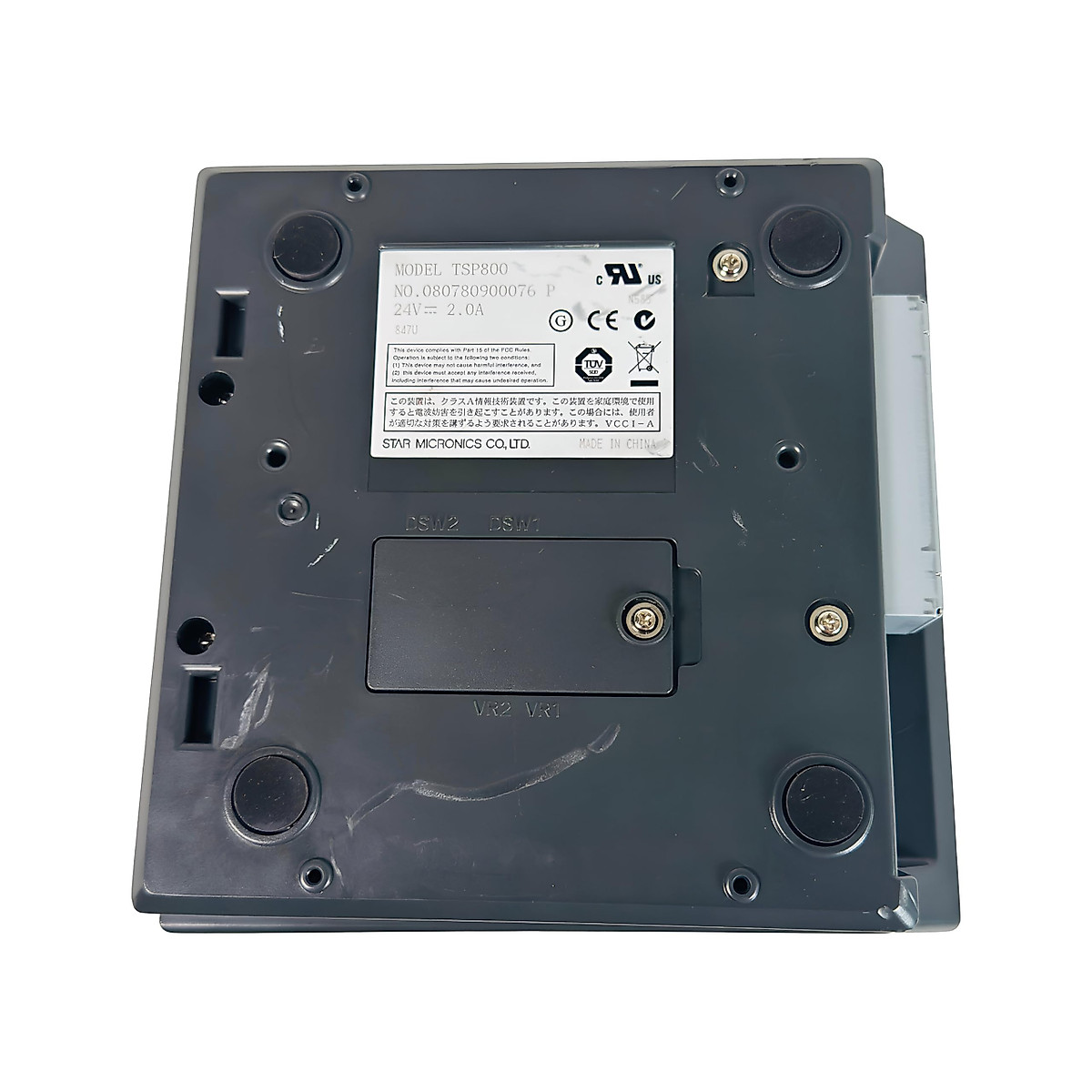 Star Micronics TSP800 Series Thermal Printer, Ethernet, Gray