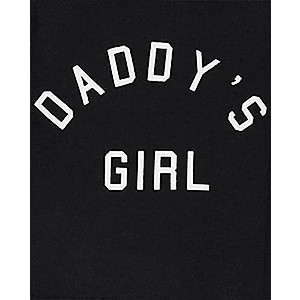 The Children's Place Baby Short Sleeve 100% Cotton Family Bodysuits, Daddy's Girl, 12-18 Months