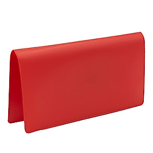 Red Vinyl Checkbook Cover, Top Tear Personal Vinyl Checkbook Cover