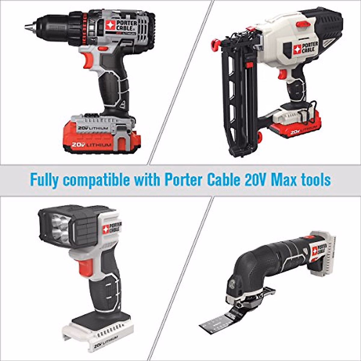 Powerextra 2 Pack 6.0Ah 20 MAX Lithium Replacement Battery for Porter Cable PCC685L PCC680L