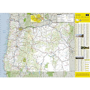 Oregon Map (National Geographic Guide Map)