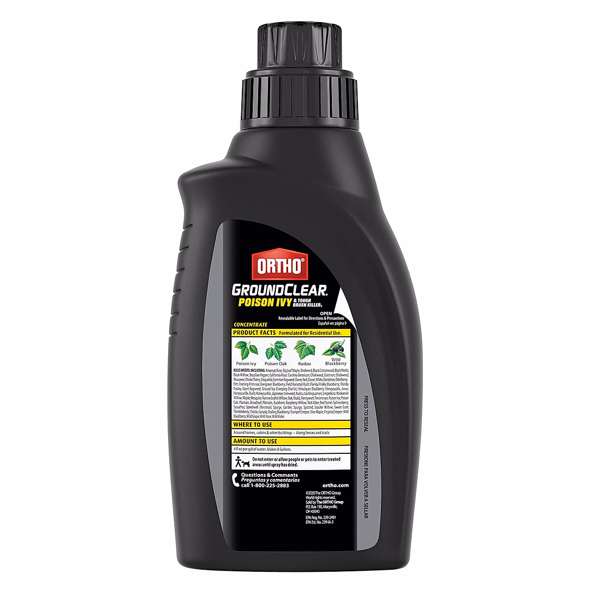 Ortho GroundClear Poison Ivy & Tough Brush Killer1, Concentrate, 32 fl. oz.