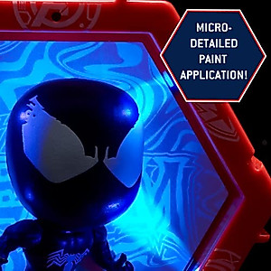 WOW! PODS Marvel Avengers Collection - Venom | Superhero Light-Up Bobble-Head Figure | Official Marvel Collectable Toys & Gifts | Number 206 in Series, Black