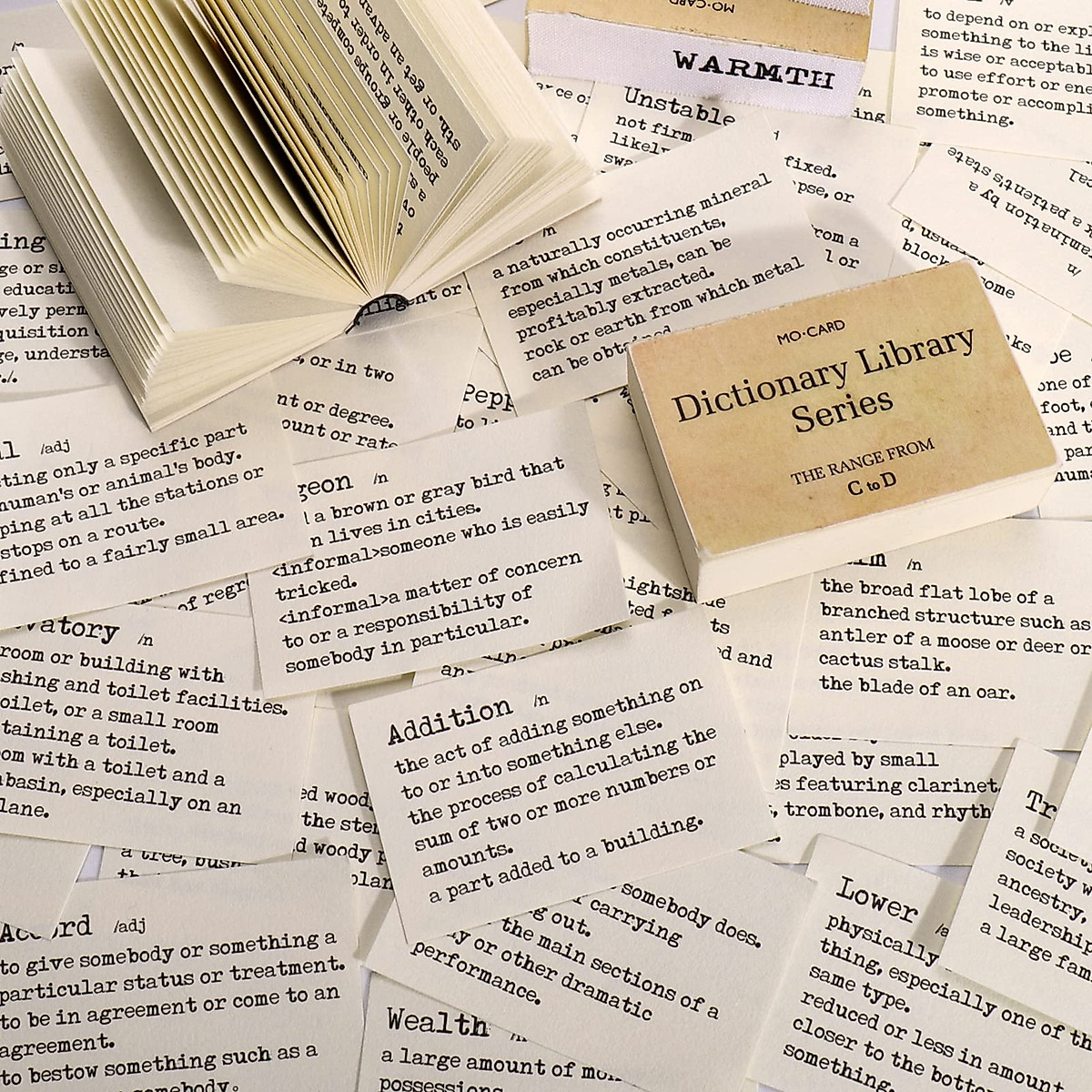 800pcs Vintage Scrapbook Paper, Mini Dictionary Scrapbooking Paper for Journaling Supplies, Decorative Craft Paper for Junk Journal