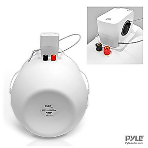 Pyle Waterproof Marine Wakeboard Tower Speakers - 8in Dual Subwoofer Speaker Set and 1” Tweeter with 300 Watt Power - 2-way Boat Audio Stereo System with Mounting Bracket - 1 Pair - Pyle PLMRW85