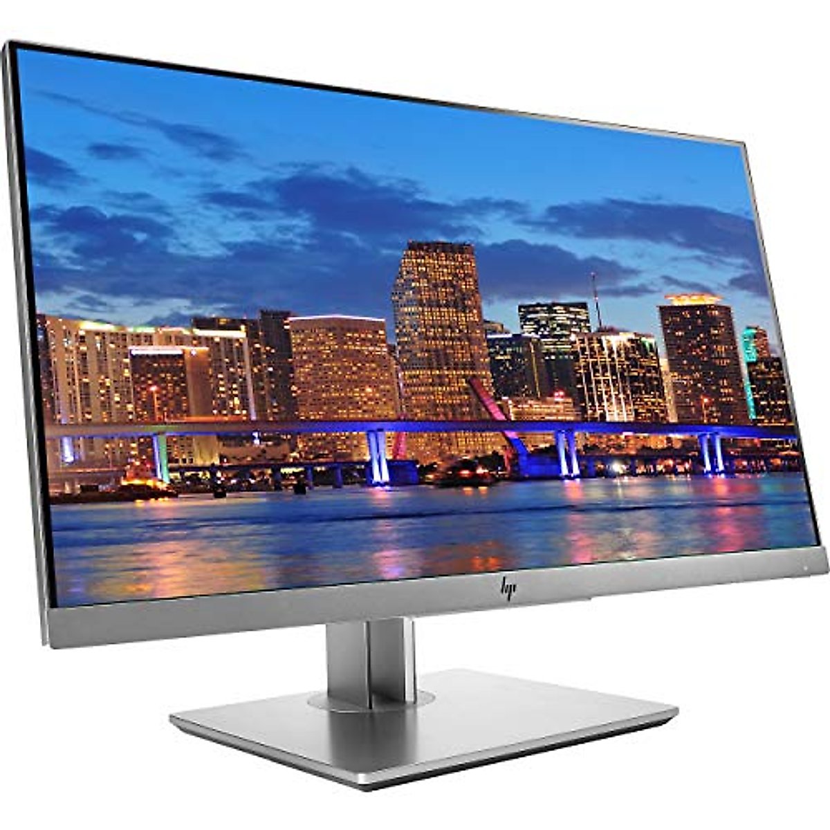 HP EliteDisplay E223 21.5 Inch IPS LED Backlit Monitor (1FH45A8#ABA) 2-Pack Display Bundle with Fully Adjustable Dual Monitor Stand and Desk Mount Clamp
