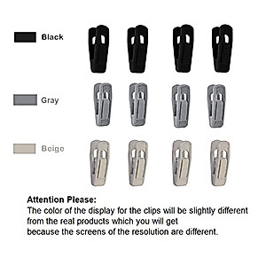 Ivory Velvet Standard Hanger (Pack of 50) with Velvet Hanger Clips Beige(Pack of 6)-Heavyduty No.Slip No.Hanger Marks-Premium Soft Velvet for Hangers and Clips