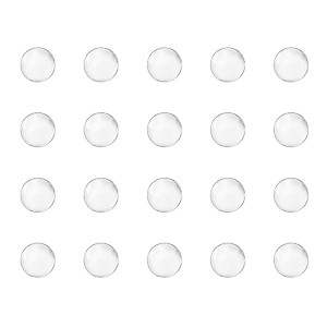 uxcell 4.5mm Solid Round Clear Glass Ball Boiling Stones Soda Lime Glass Beads 200pcs