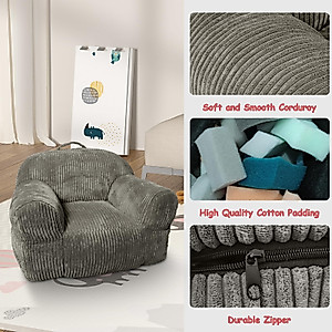 Louis Donné Bean Bag Sofa Chair, Ultra-Soft Foam Filling Arm Chair, Reading Couch for Kids, Teens and Adults, Lazy Sofa for Living Room, Bedroom