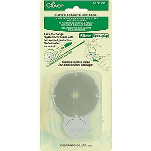 Clover 7511 Rotary 60mm Blade Refill, 5 EA